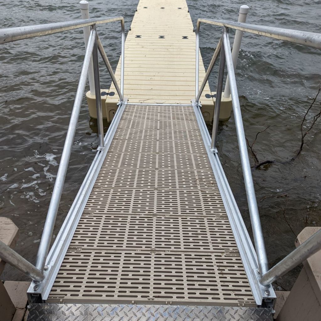 Adjustable Poly Piling Bracket | FWM Docks & EZ Dock Northeast