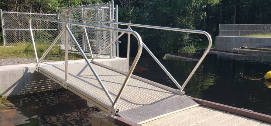 4' x 10' gangway for ADA Fishing dock | FWM Docks & EZ Dock Northeast
