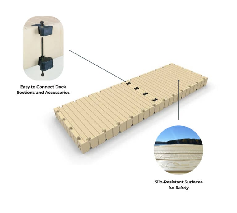 EZ Plastic Modular Floating Docks | Floating Boat Dock Kits & Systems