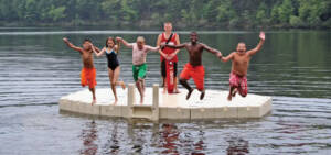 Floating Swim Dock Platform Plans for Lakes | Aluminum Swim Raft Kits