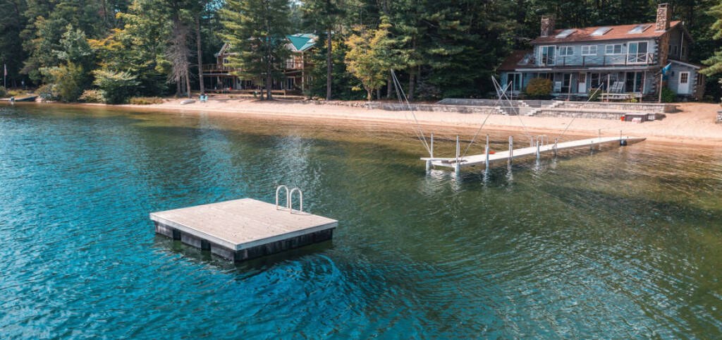 Floating Swim Dock Platform Plans for Lakes | Aluminum Swim Raft Kits